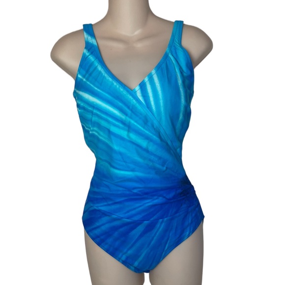 Gottex | Swim | Gottex One Piece Blue Swimsuit Size 2 | Poshmark